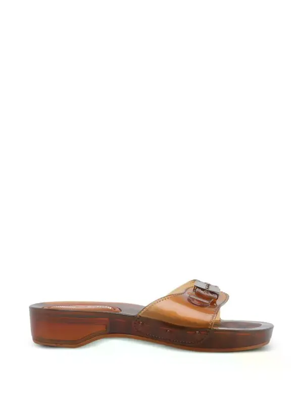 Melissa X Scholl Pescura Buckle-detail Sandals - Brown