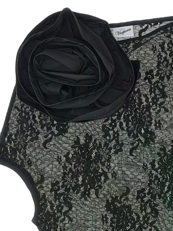 Vaquera Floral Lace Appliqué Top