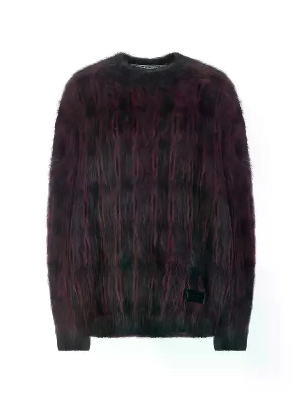 Alexander Wang Plaid Brushed-knit Sweater