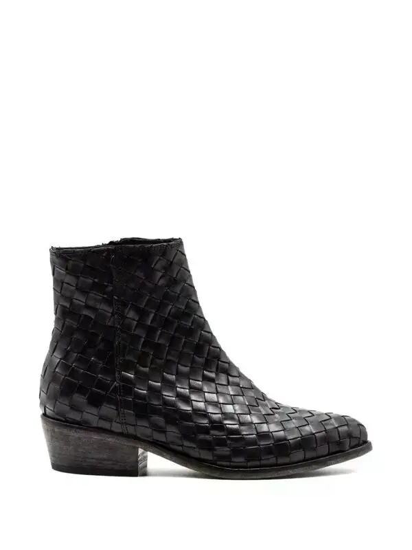 CURIOSITÈ Woven Ankle Boots