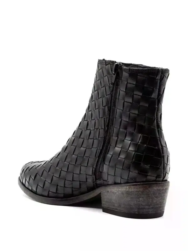 CURIOSITÈ Woven Ankle Boots