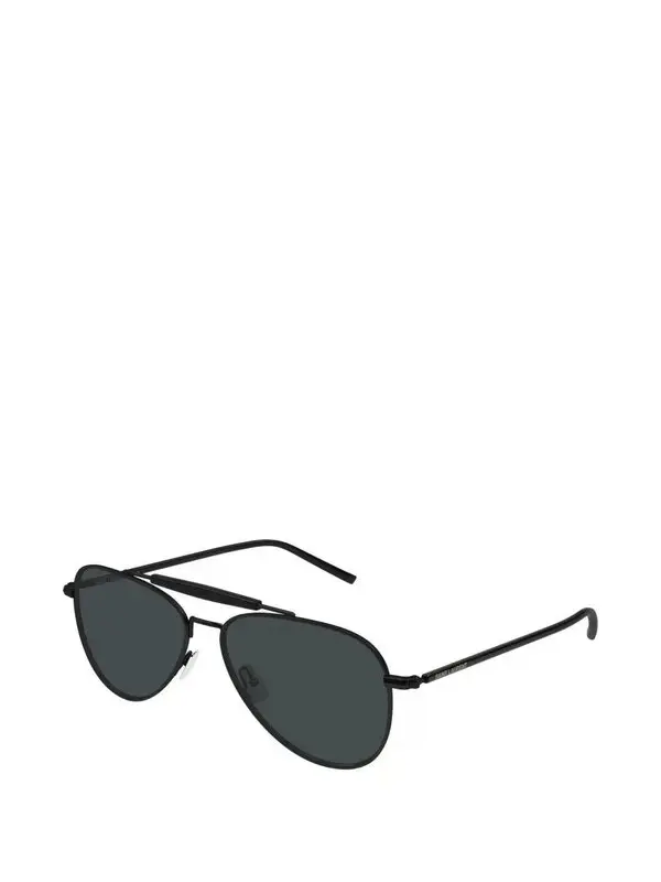 Saint Laurent Double-bridge Pilot Sunglasses