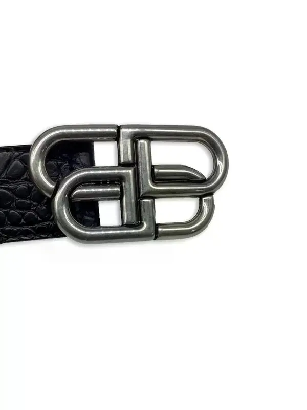 Balenciaga B-buckle Belt - Black
