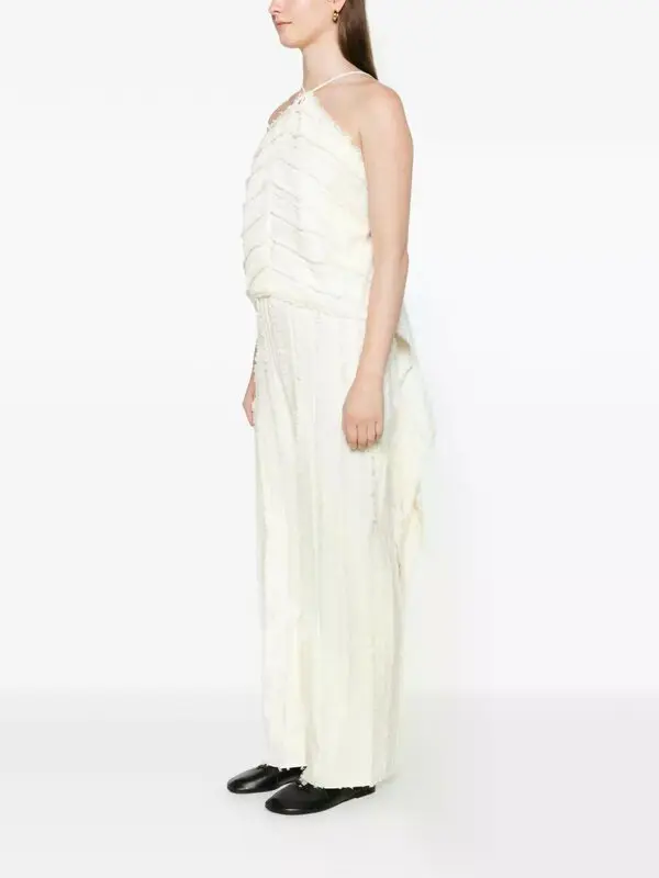 Cult Gaia Venezia Fringed Halterneck Top