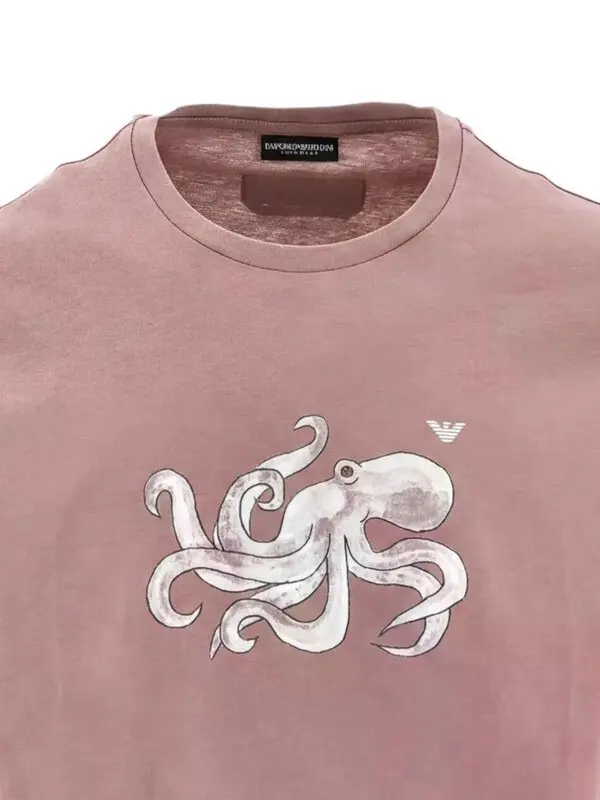 Emporio Armani Sea Animals Octopus-print T-shirt