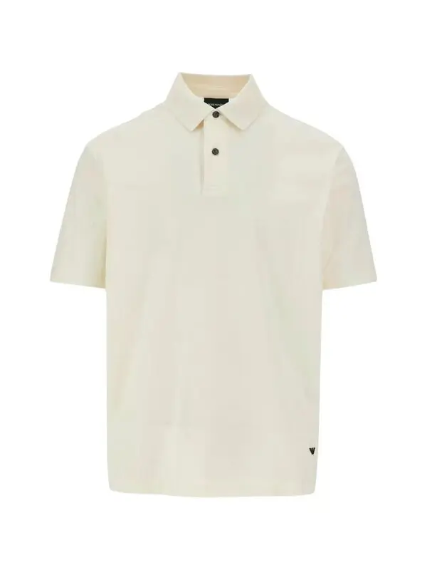 Emporio Armani Logo-detail Polo Shirt - Neutrals
