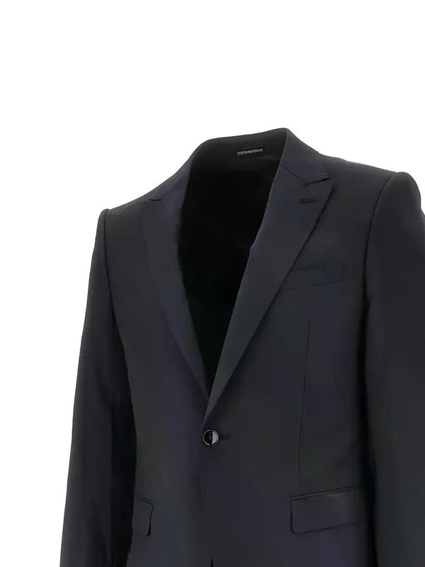 Emporio Armani David Single-breasted Suit - Black