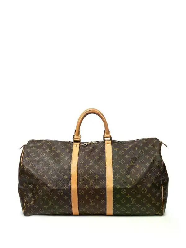 LOUIS VUITTON Keepall 55 Monogram Travel Bag - Brown