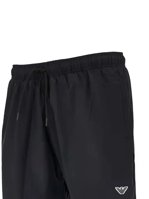 Emporio Armani Logo Print Drawstring Swim Shorts