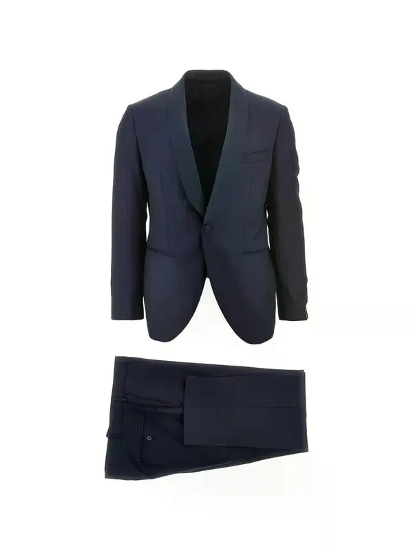 LUIGI BIANCHI Shawl-lapel Single-breasted Wool Suit