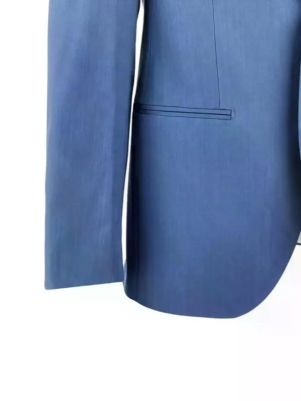 LUIGI BIANCHI Single-breasted Notched-lapel Suit - Blue