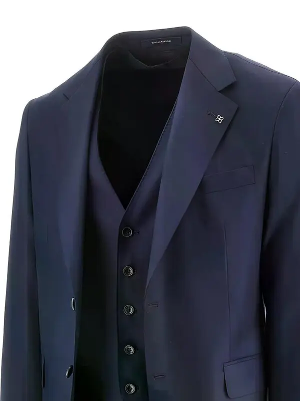 Tagliatore Single-breasted Three-piece Wool Suit