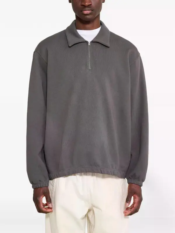 LADY WHITE CO. Quarter-zip Topper Sweatshirt - Grey