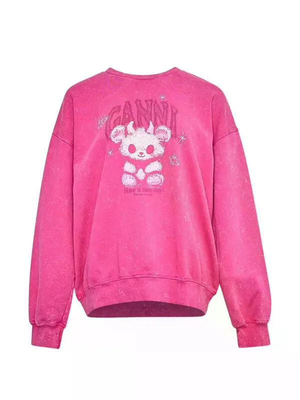 GANNI Isoli Teddy-print Sweatshirt