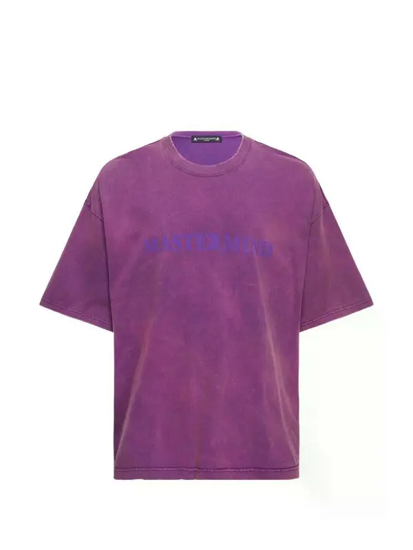 MASTERMIND WORLD Logo-print Distressed T-shirt