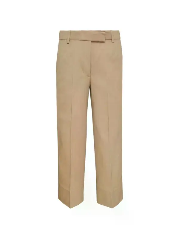 Thom Browne Rwb-stripe Cotton Gabardine Trousers - Neutrals