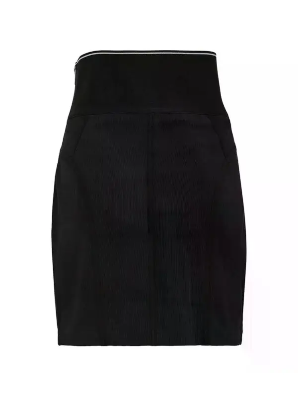 Alexander Wang Ribbed High-waisted Midi Skirt