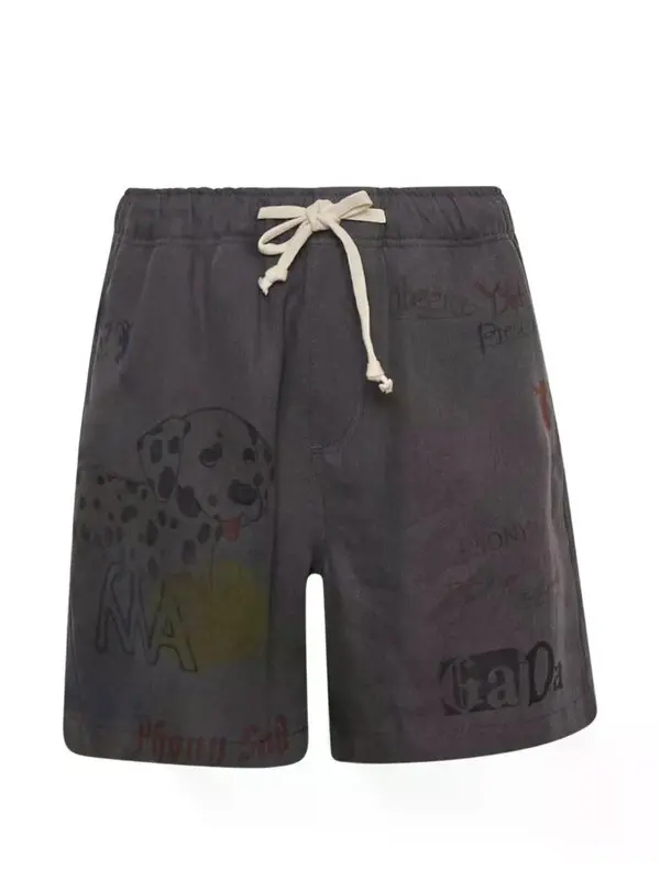OPEN YY Graphic Print Shorts