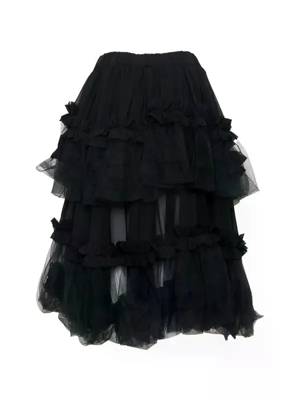 Noir Kei Ninomiya Ruffled A-line Midi Skirt