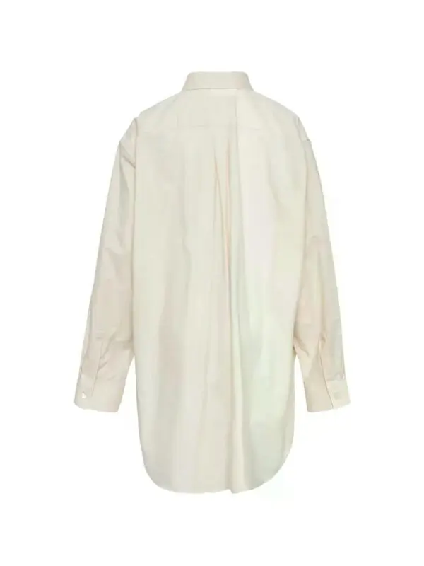 Comme Des Garçons Draped Pocket Cotton Shirt