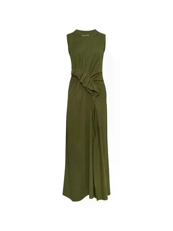 Ulla Johnson Jeune Ruffled Eyelet Midi Dress