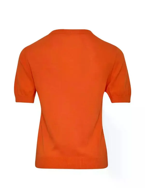 N°21 Embellished Crew Neck Sweater - Orange