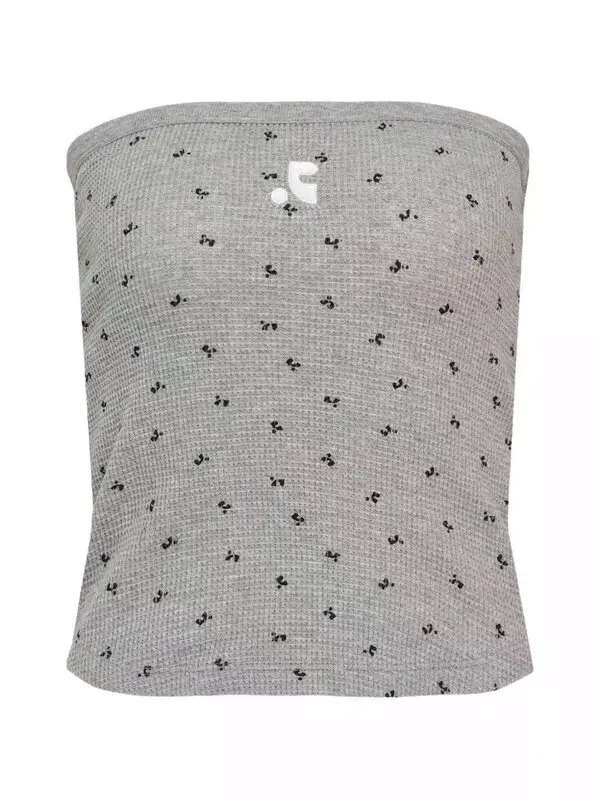 REST & RECREATION Logo Print Tube Top