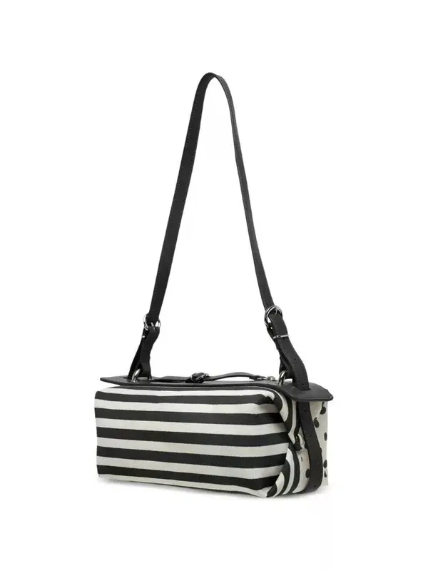 MSGM Polka-dot Striped Shoulder Bag