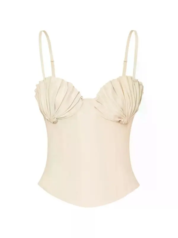 STOLEN STORES Shell Bustier Top