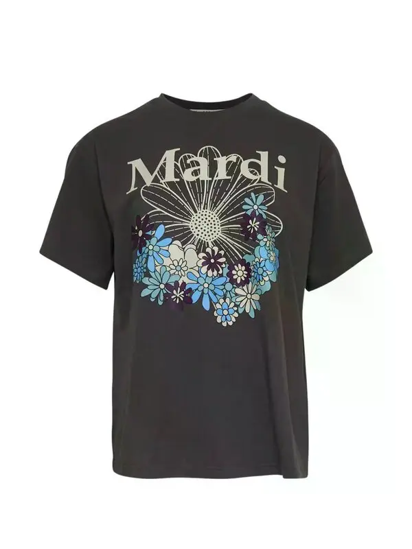MARDI MERCREDI Floral Logo Print T-shirt
