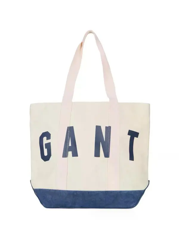 Gant Panelled Logo Tote Bag - Neutrals