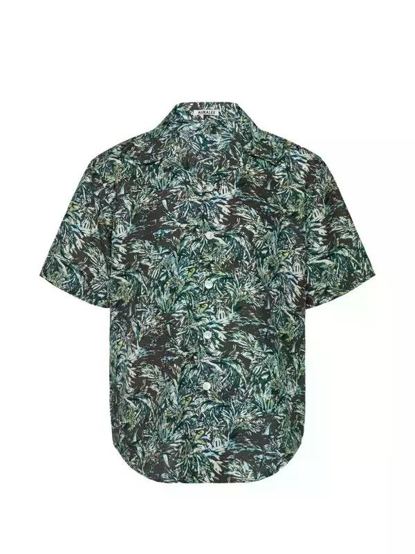 Auralee Printed Silk Shirt