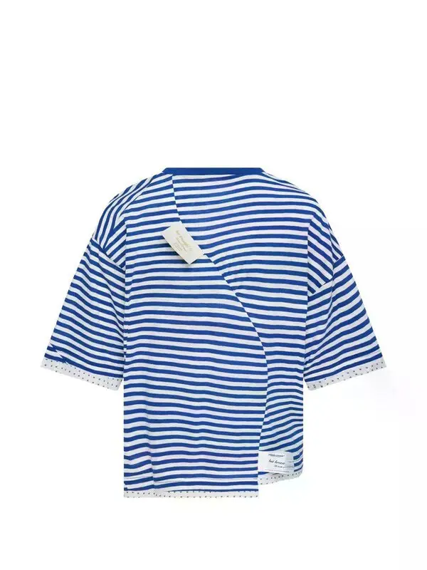Undercover Curve-seam Striped T-shirt