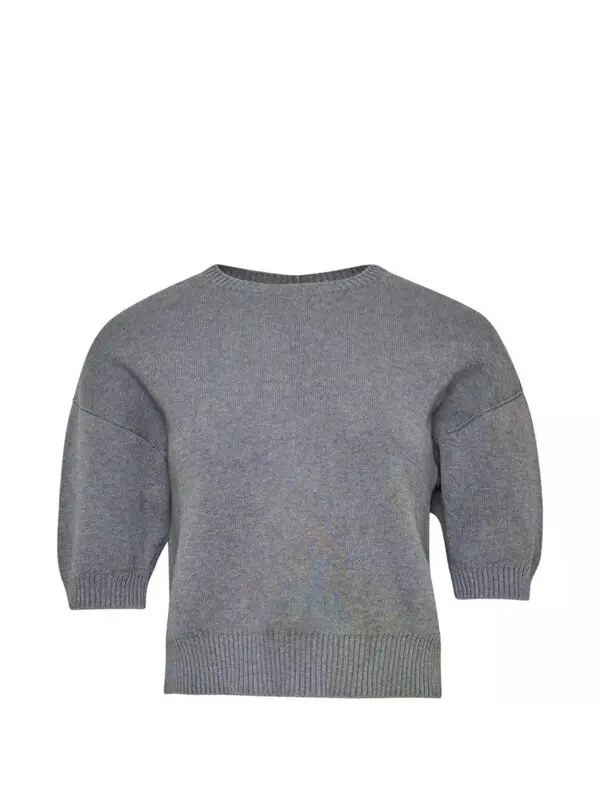 N°21 Crew Neck Short Sleeve Sweatshirt - Grey