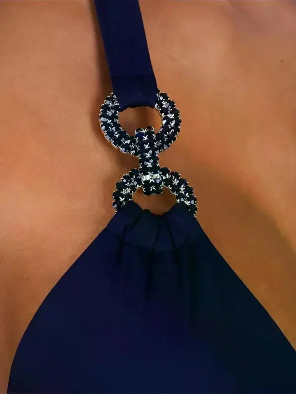 BIKINVILLE Leonie Crystal-embellished Triangle Bikini