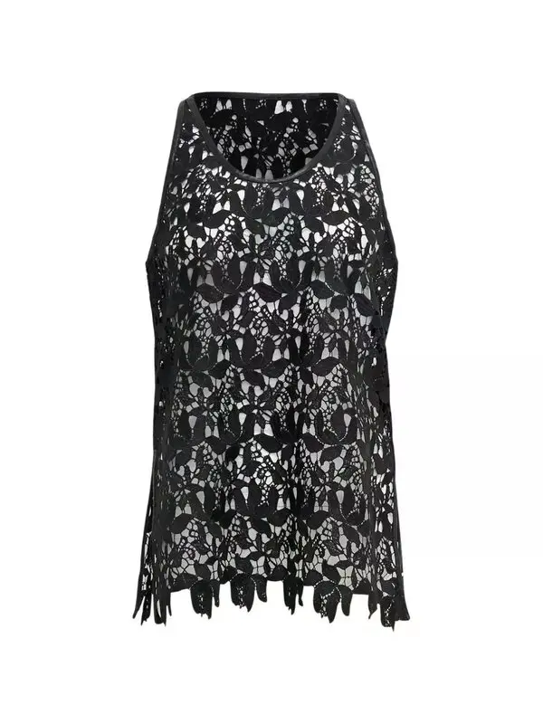 YCH Floral Lace Top - Black