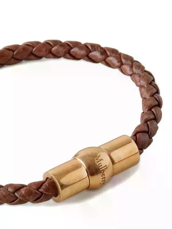 Mulberry Iris Woven Leather Bracelet