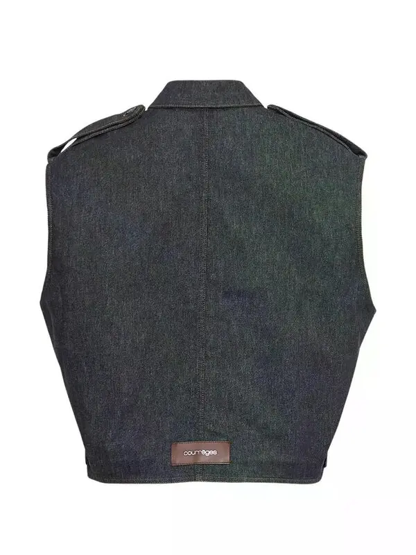 COURREGES Sleeveless Denim Jacket