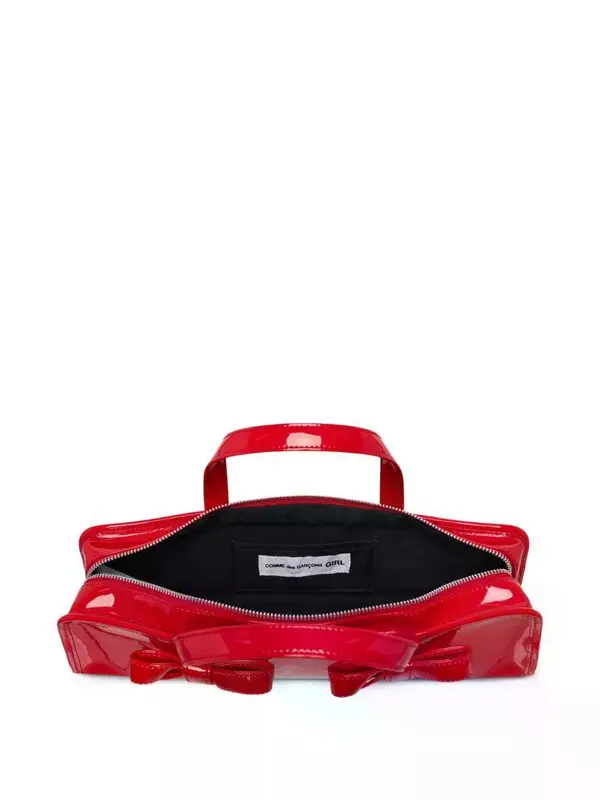Comme Des Garçons Patent Ribbon Shoulder Bag