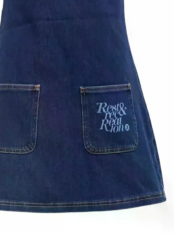 REST & RECREATION Logo Print Mini Dress