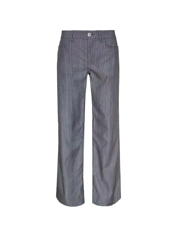 Rag & Bone Cam Striped Straight Trousers