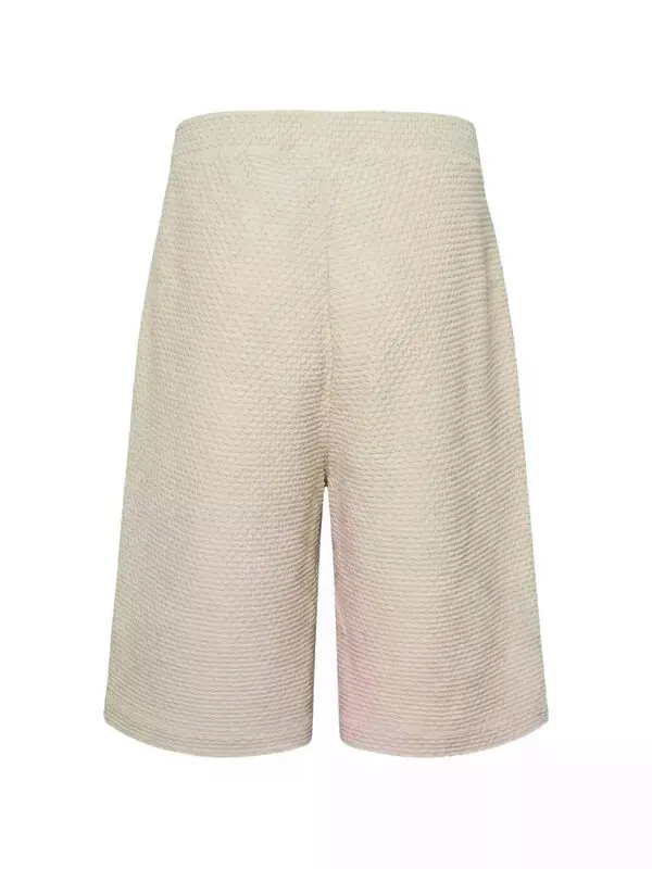 Emporio Armani Embossed Drawstring Bermuda Shorts