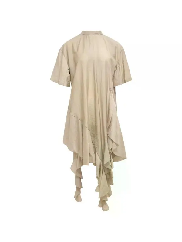 YCH Asymmetric Hem Mini Dress - Neutrals