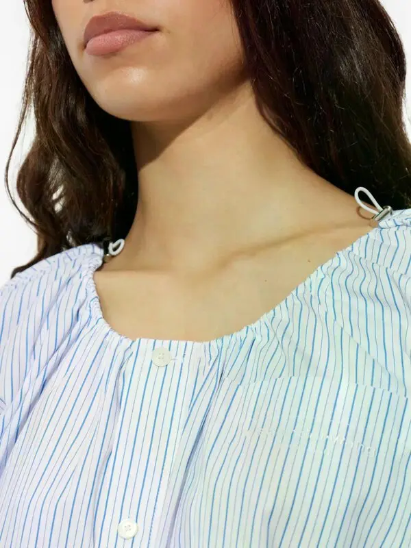 Alexander Wang Striped Cropped Shirt