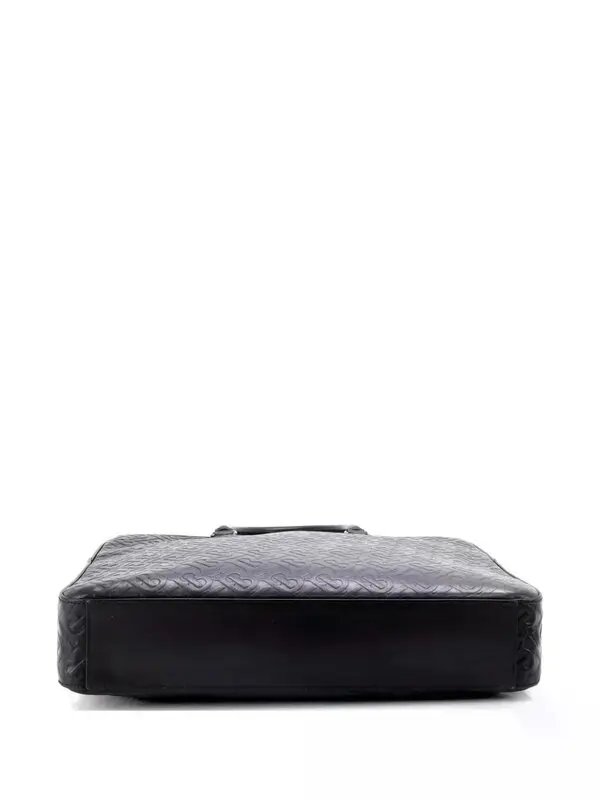 Burberry Ainsworth Briefcase Tb Monogram Embossed Leather Business Bag