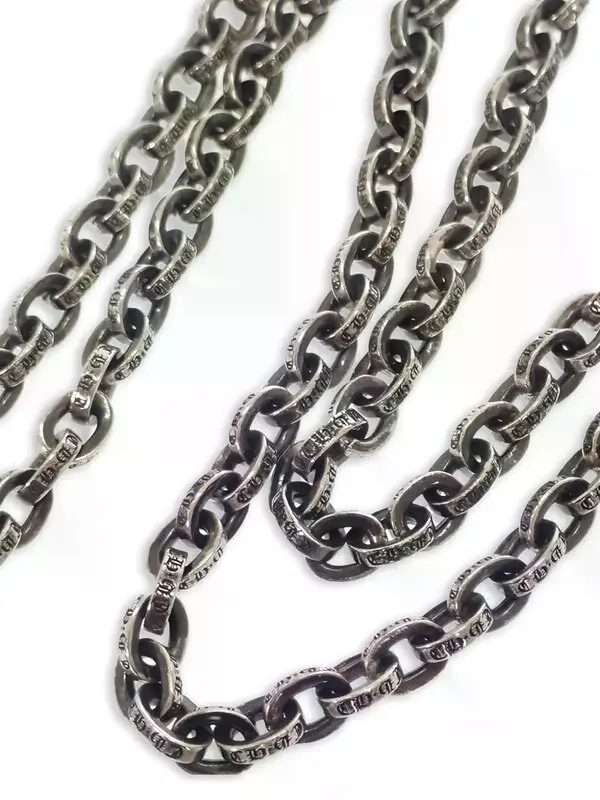 Chrome Hearts Engraved Link-chain Necklace