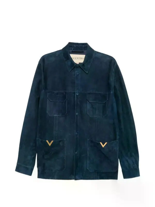 Valentino Garavani Vlogo Suede Jacket