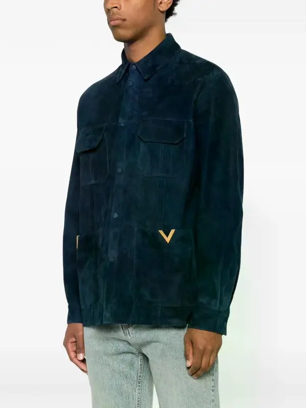 Valentino Garavani Vlogo Suede Jacket