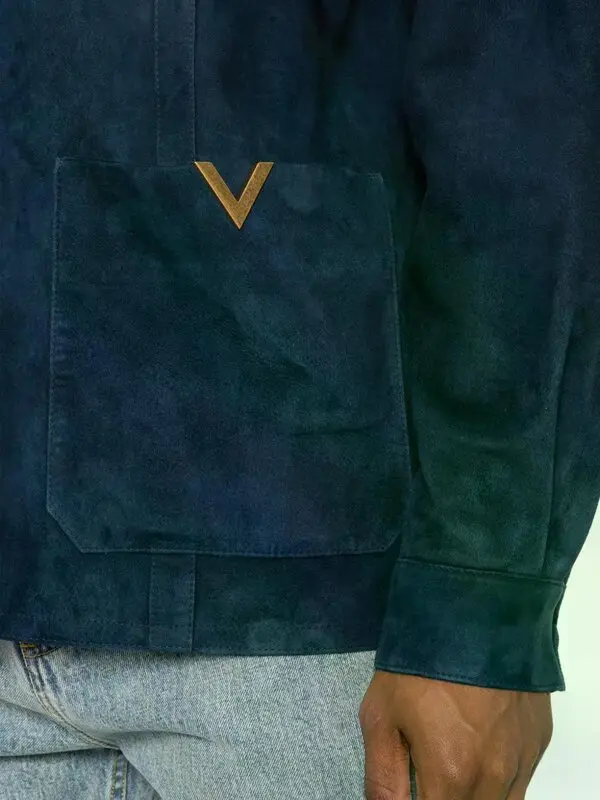 Valentino Garavani Vlogo Suede Jacket