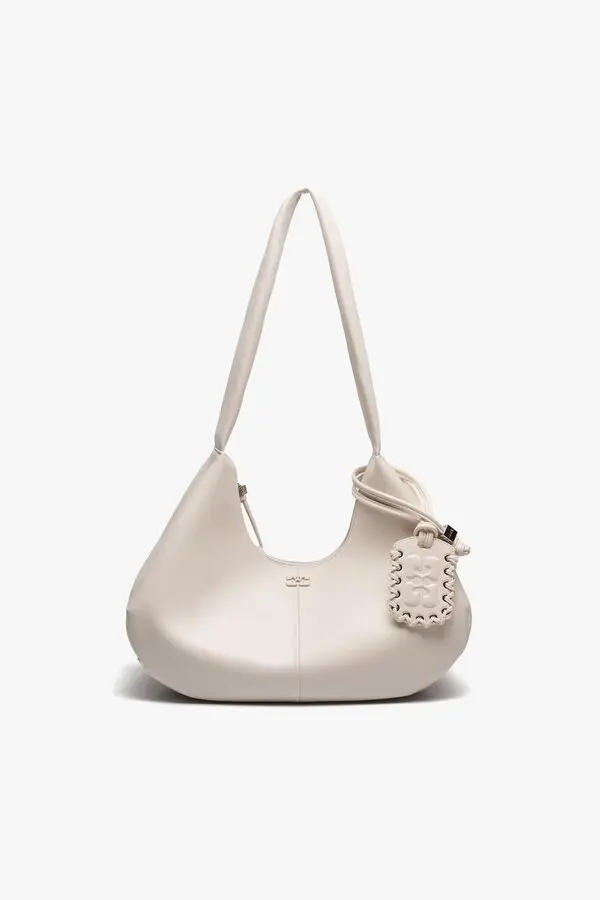 GANNI Medium Hobo Bag - White